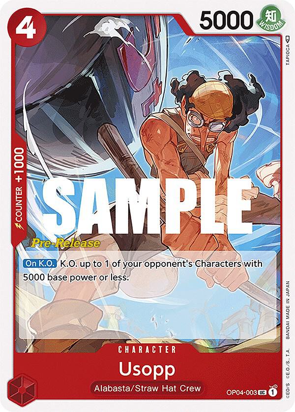 Usopp - Kingdoms of Intrigue Pre-Release Cards - One Piece Card Game ...