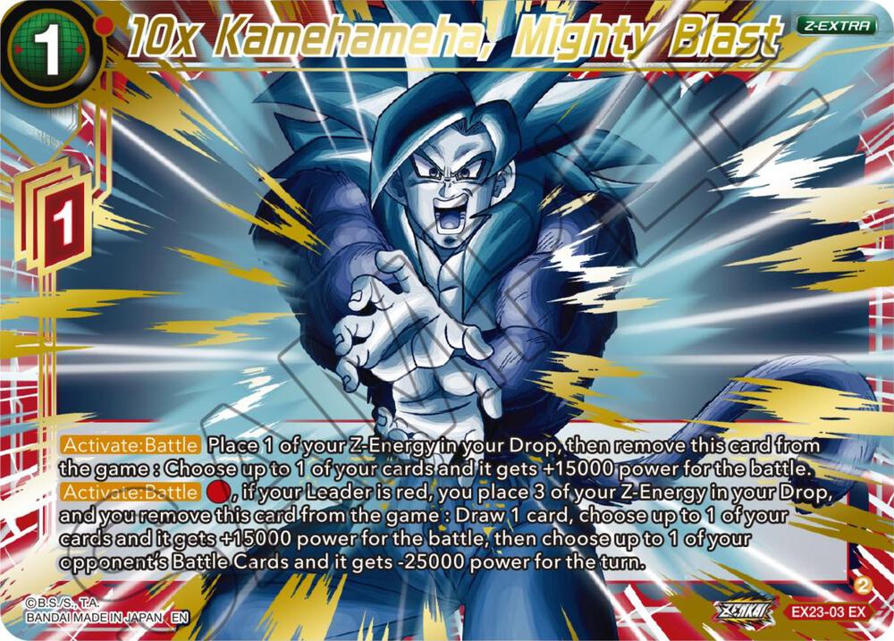 10x Kamehameha, Mighty Blast - Expansion Deck Box Set 23: Premium ...