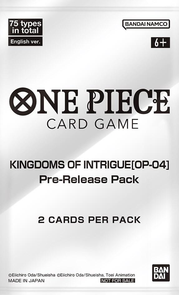 Kingdoms of Intrigue - Pre-Release Pack - Kingdoms of Intrigue Pre-Release Cards - One Piece ...