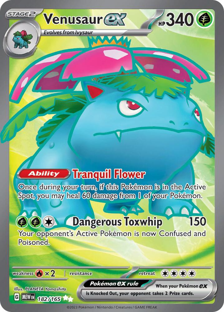 Venusaur Ex 182 165 SV Scarlet Violet 151 Pokemon TCGplayer Venusaur Ex 182 165 SV Scarlet Violet 151 Pokemon TCGplayer