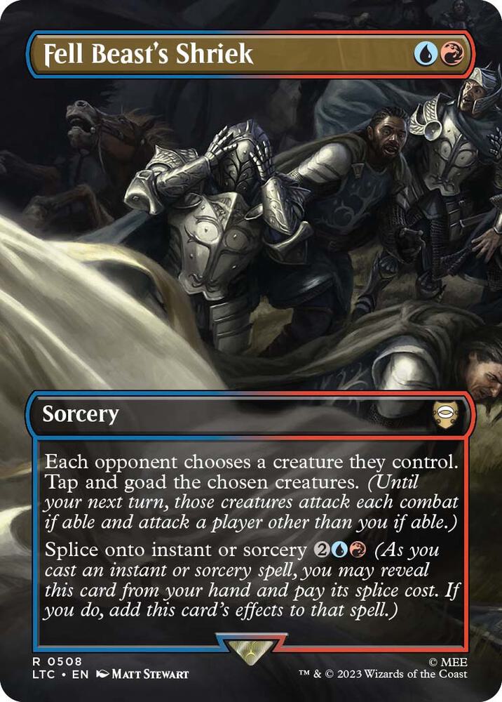 Fell Beast's Shriek (Borderless) - Commander: The Lord of the Rings ...