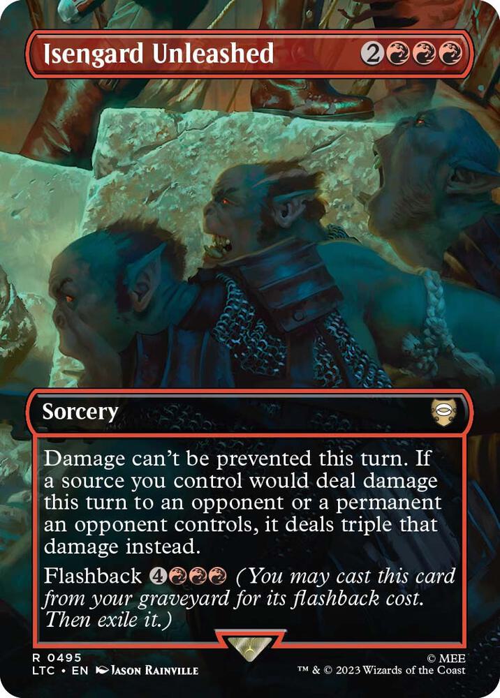 Isengard Unleashed (Borderless) - Commander: The Lord of the Rings ...