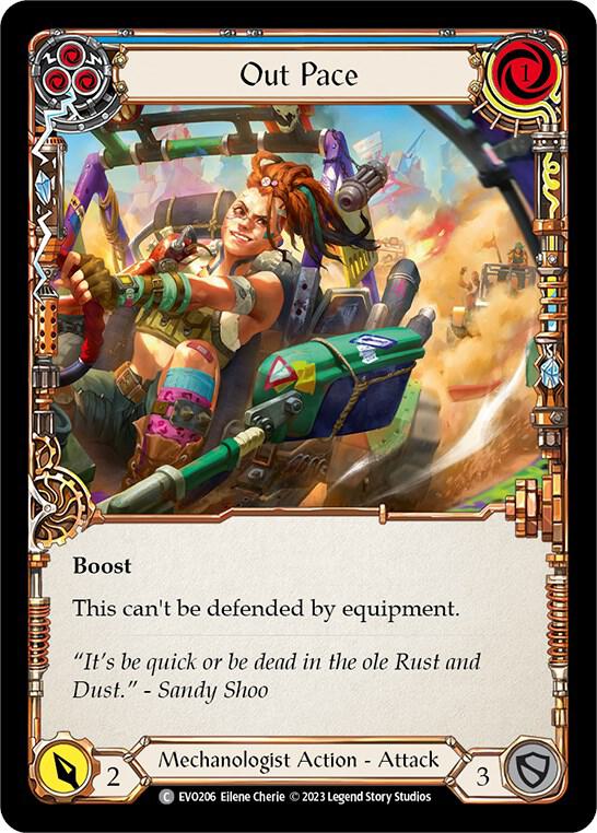 Out Pace (Blue) - Bright Lights - Flesh and Blood TCG - TCGplayer.com