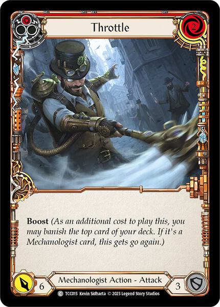 Throttle (Red) - Round the Table: TCCxLSS - Flesh and Blood TCG