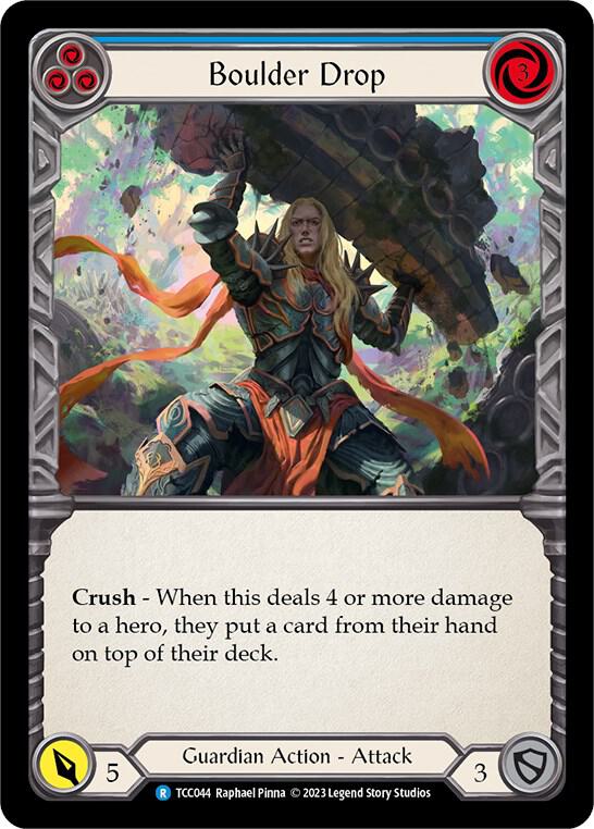 Boulder Drop (Blue) - Round the Table: TCCxLSS - Flesh and Blood TCG ...