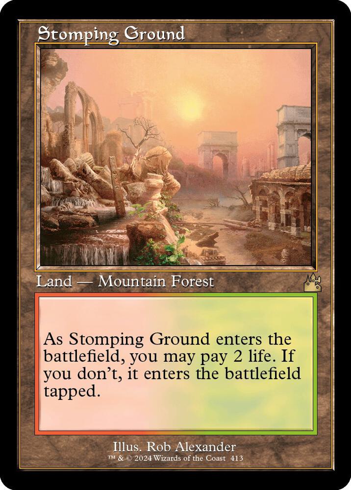 Stomping Ground (Retro Frame) - Ravnica Remastered - Magic: The ...