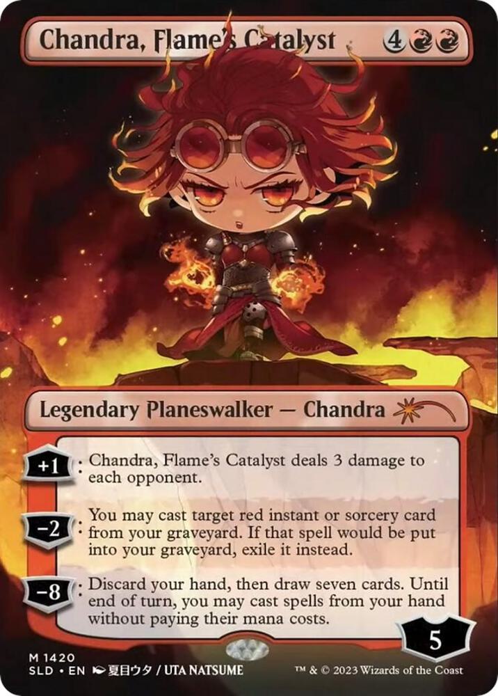 Chandra, Flame's Catalyst (Rainbow Foil) - Secret Lair Drop Series - Magic: The Gathering ...