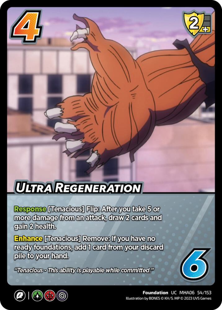 Ultra Regeneration - UniVersus: My Hero Academia: Jet Burn - UniVersus ...