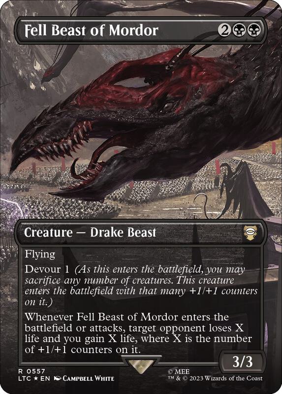 Minas Morgul, Dark Fortress (Borderless) (Surge Foil) - Commander: The ...