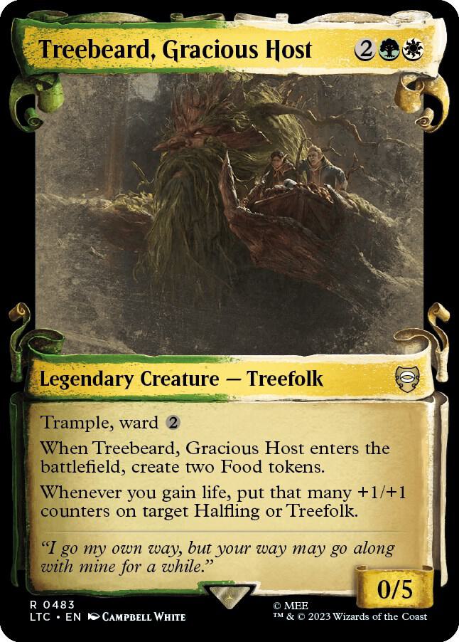 Treebeard, Gracious Host (Showcase Scrolls) - Commander: The Lord of the Rings: Tales of Middle ...