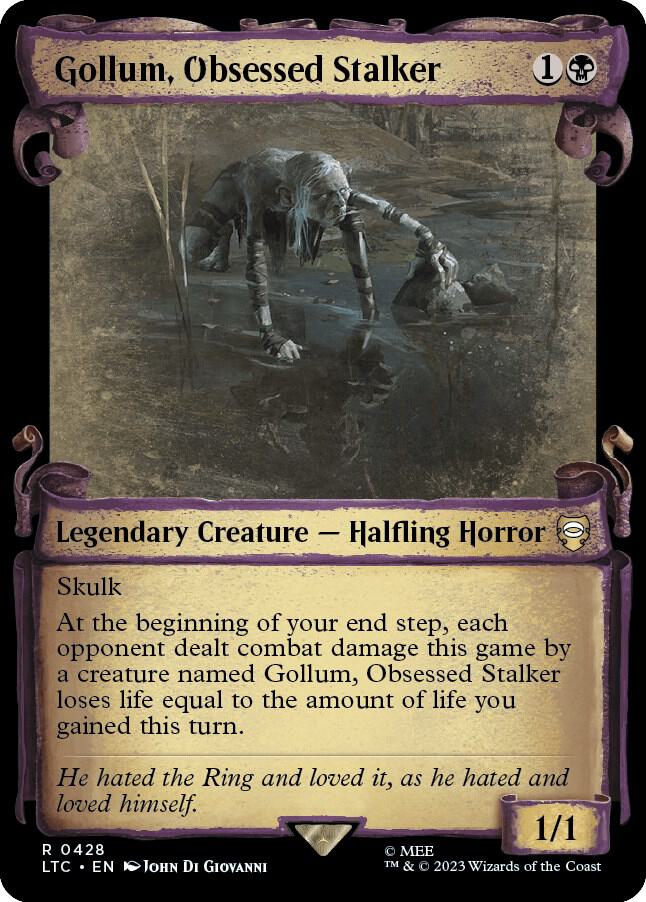 Gollum, Obsessed Stalker (Showcase Scrolls) - Commander: The Lord of ...