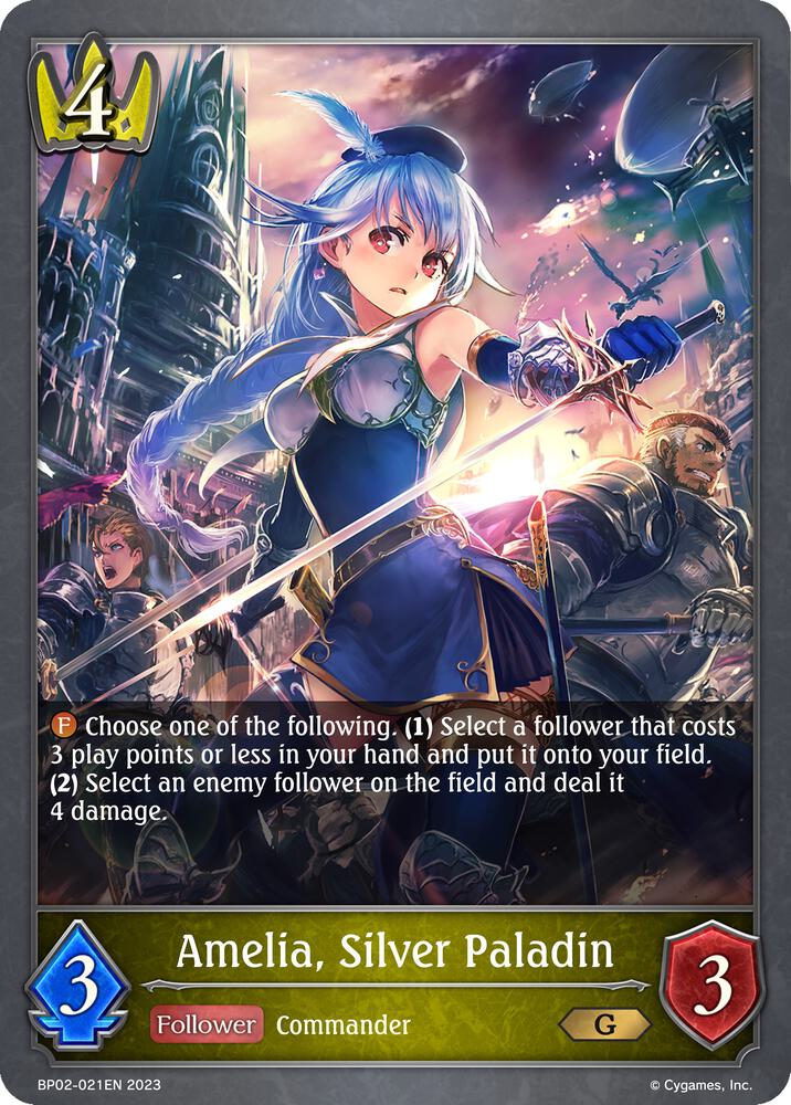 Amelia, Silver Paladin - BP02: Reign of Bahamut - Shadowverse: Evolve