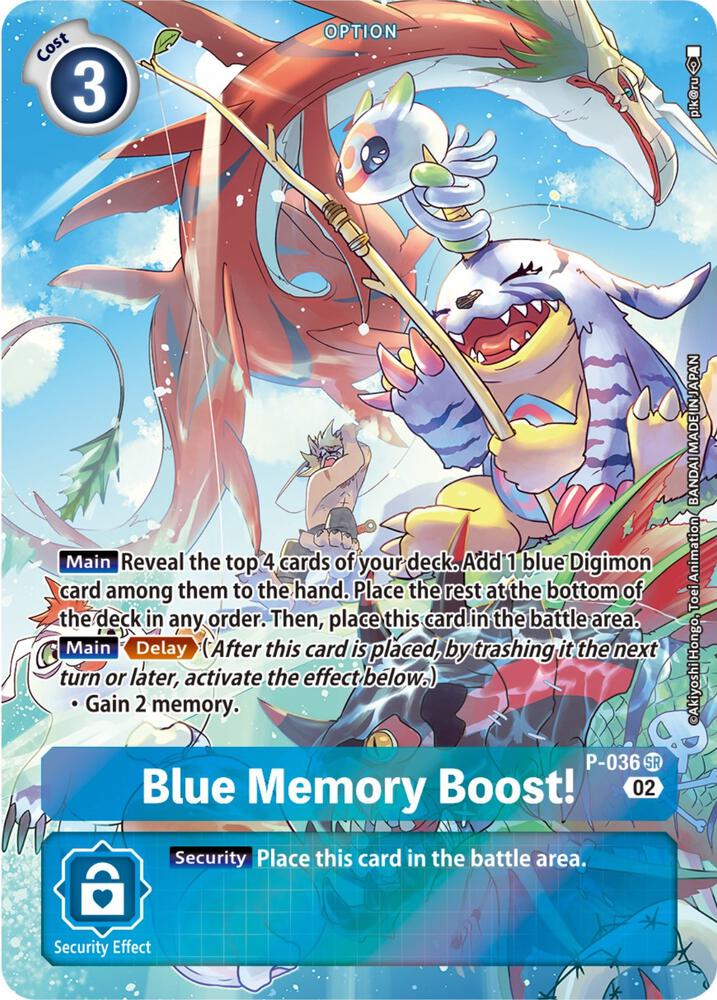 Blue Memory Boost! - P-036 (Digimon Adventure Box 2) - Digimon ...