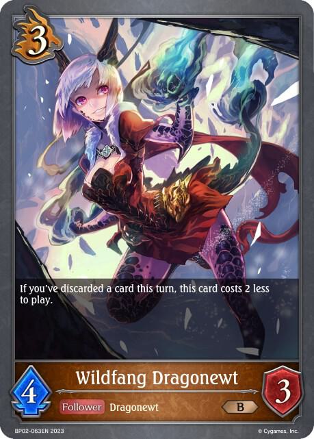 Wildfang Dragonewt - BP02: Reign of Bahamut - Shadowverse: Evolve ...