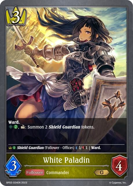 White Paladin - BP02: Reign of Bahamut - Shadowverse: Evolve - TCGplayer.com