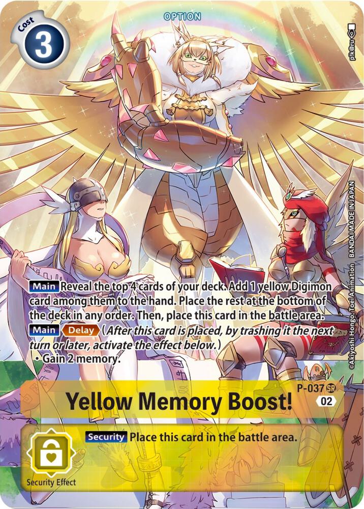 Yellow Memory Boost! - P-037 (Digimon Adventure Box 2) - Digimon ...