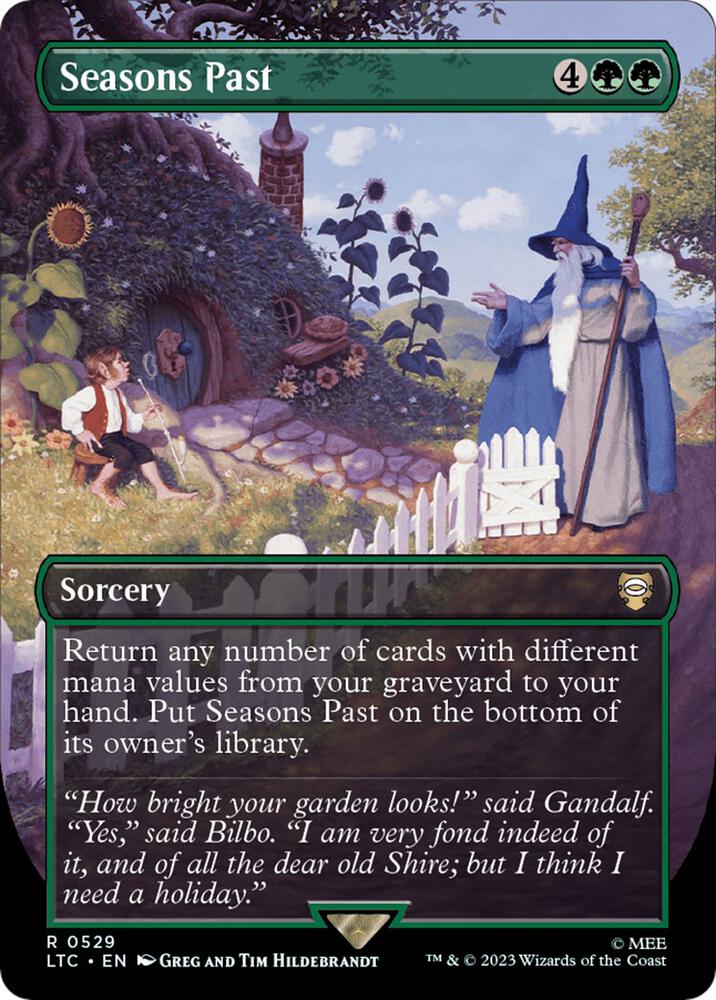 Seasons Past (Borderless) - Commander: The Lord of the Rings: Tales of ...