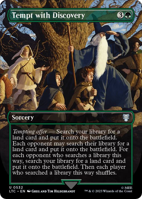 Tempt with Discovery (Borderless) - Commander: The Lord of the Rings ...