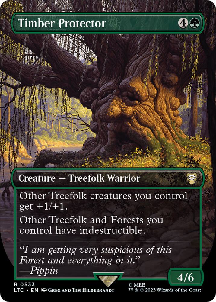 Timber Protector (Borderless) - Commander: The Lord of the Rings: Tales ...