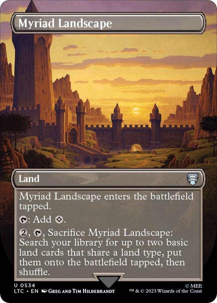 Myriad Landscape (Borderless) - Commander: The Lord of the Rings: Tales ...