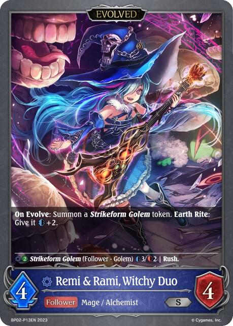 Remi & Rami, Witchy Duo (Evolved) - P13EN (Foil) - BP02: Reign of ...