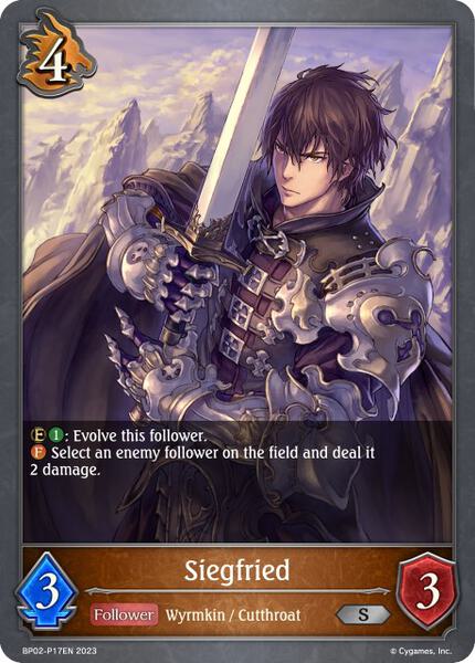 Siegfried - P17EN (Foil) - BP02: Reign of Bahamut - Shadowverse: Evolve - TCGplayer.com