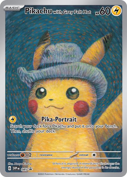 Pikachu with Grey Felt Hat - SV: Scarlet & Violet Promo Cards - Pokemon ...