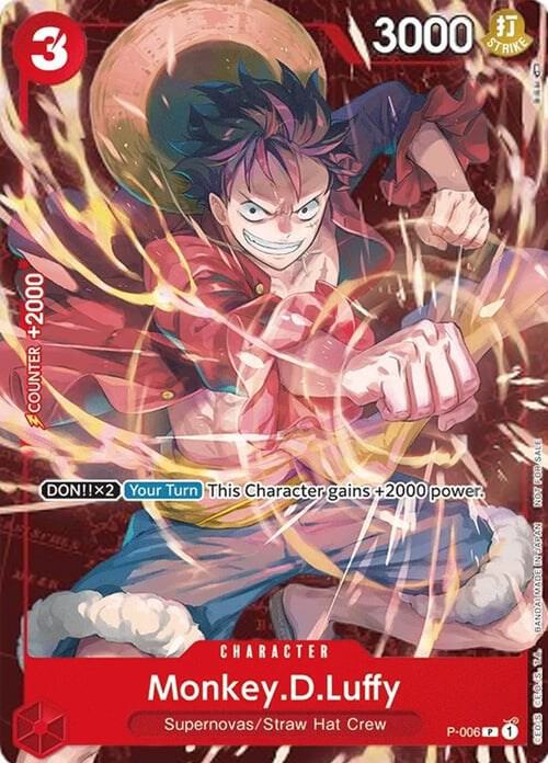 Monkey.D.Luffy - P-006 (Retail Promo) - One Piece Promotion Cards - One ...
