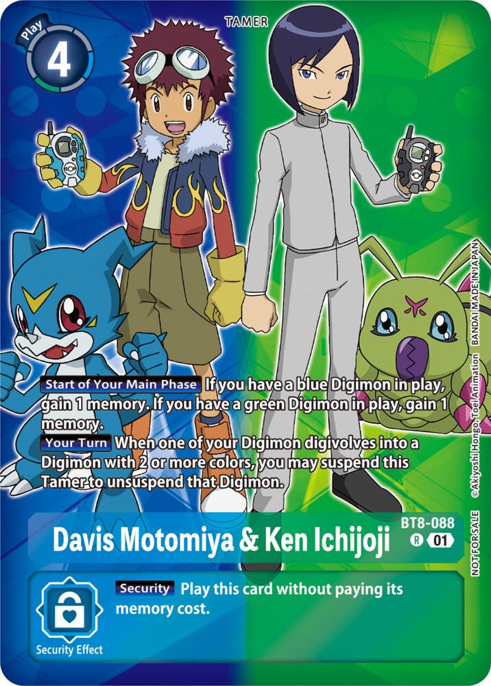 Davis Motomiya & Ken Ichijoji (Tamer Party Pack -The Beginning-) - New Awakening - Digimon Card Game