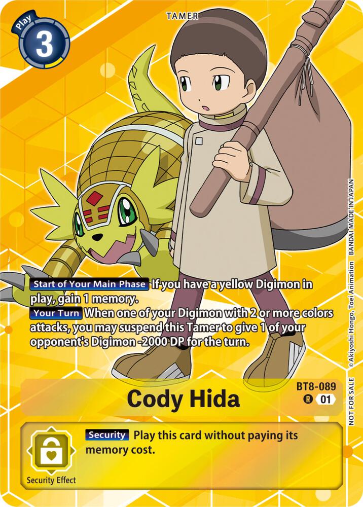 Cody Hida (Tamer Party Pack -The Beginning-) - New Awakening - Digimon ...