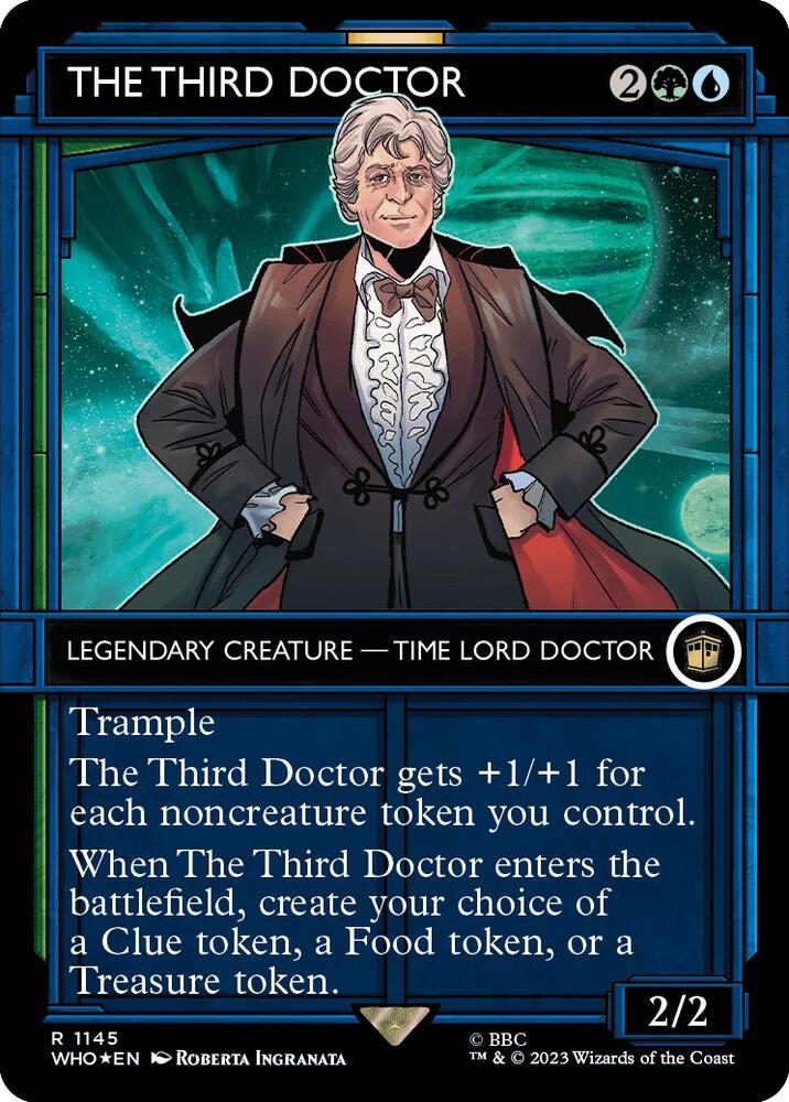 The Third Doctor (Showcase) (Surge Foil) - Universes Beyond: Doctor Who ...