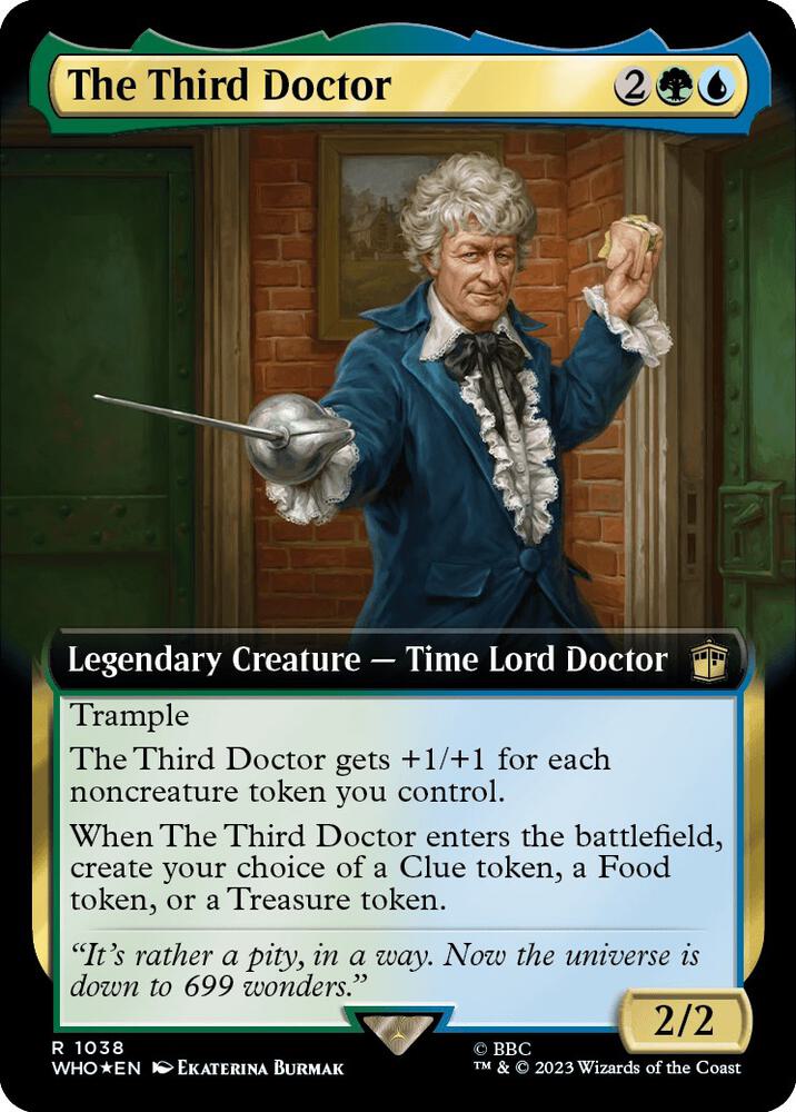 The Third Doctor (Extended Art) (Surge Foil) - Universes Beyond: Doctor ...