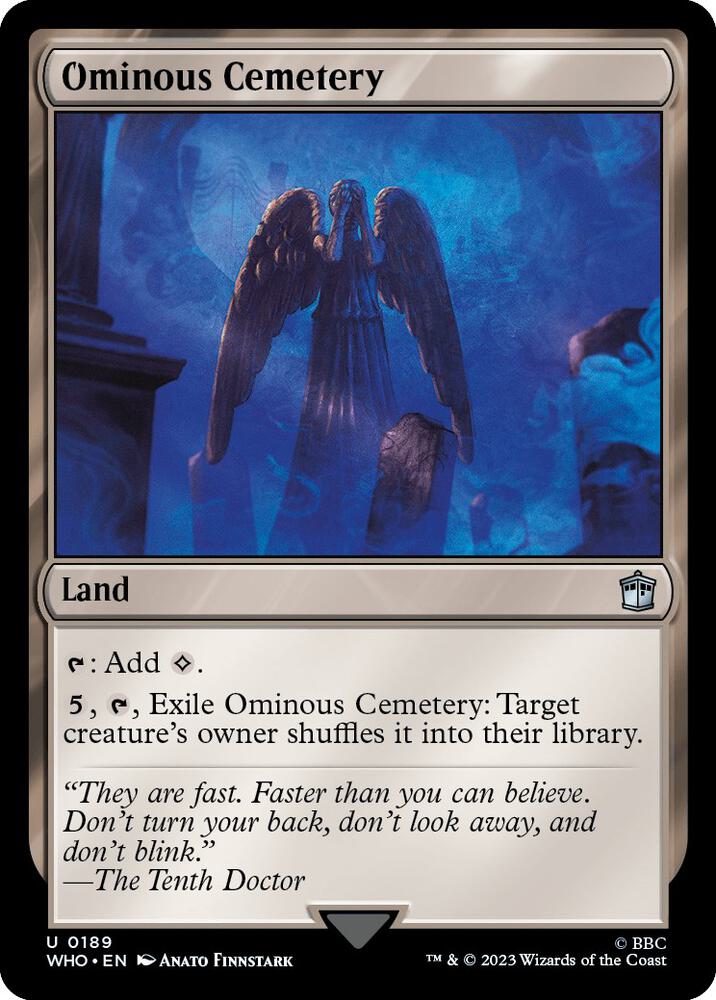 Ominous Cemetery - Universes Beyond: Doctor Who - Magic: The Gathering ...