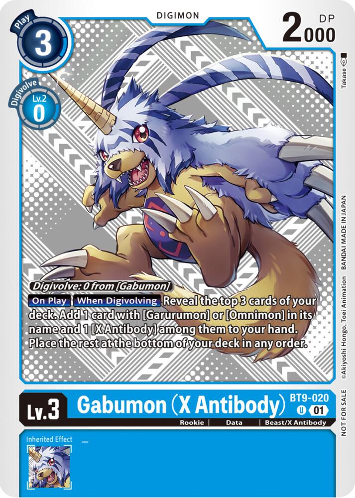 Gabumon (X Antibody) (Starter Deck 15 & 16 Pre-Release) - X Record - Digimon Card Game ...