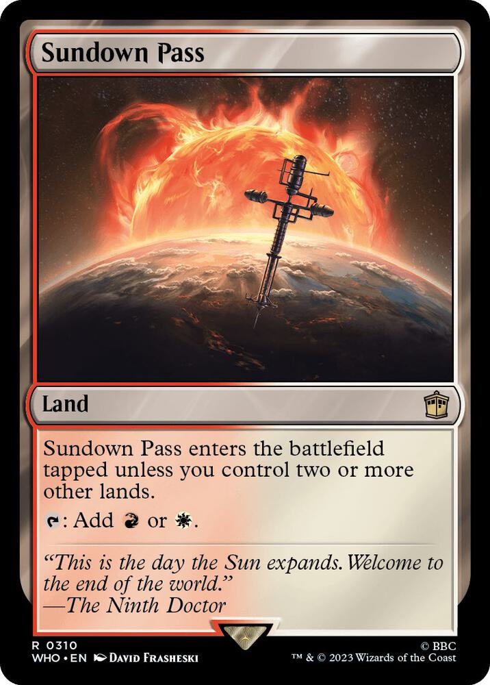 Sundown Pass - Universes Beyond: Doctor Who - Magic: The Gathering ...