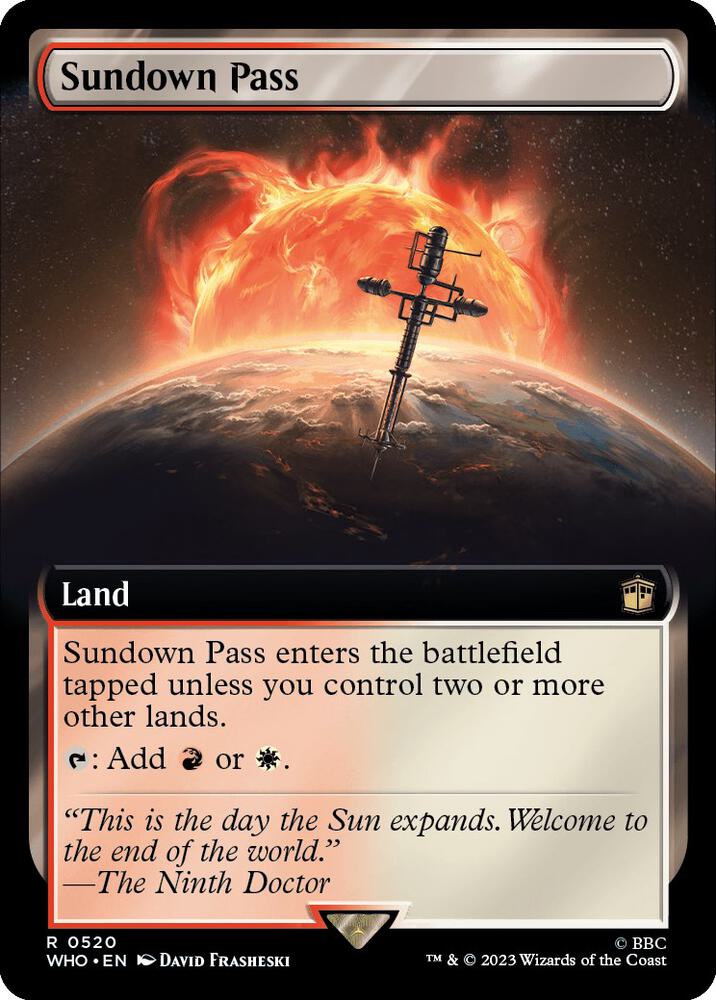 Sundown Pass (Extended Art) - Universes Beyond: Doctor Who - Magic: The ...