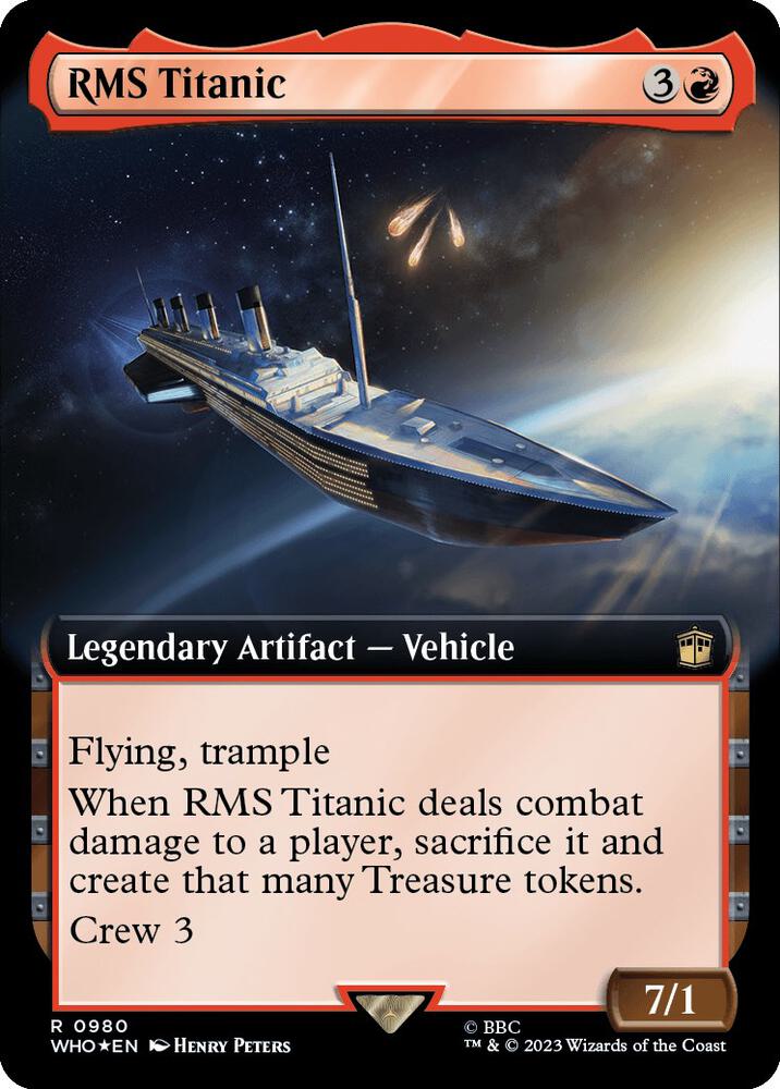 RMS Titanic (Extended Art) (Surge Foil) - Universes Beyond: Doctor Who ...