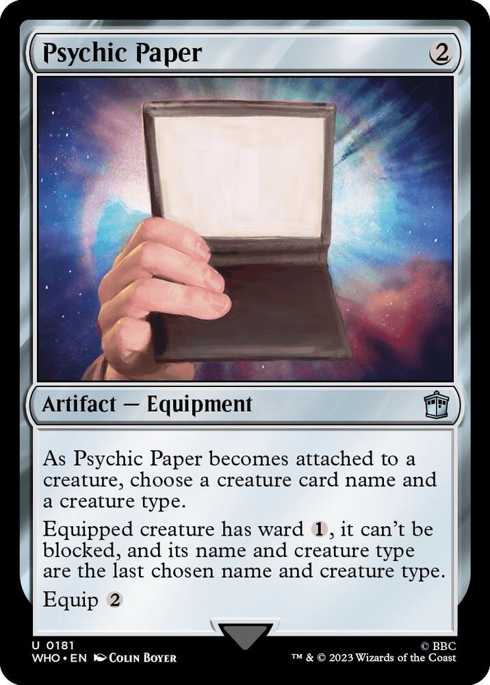 Psychic Paper - Universes Beyond: Doctor Who - Magic: The Gathering ...