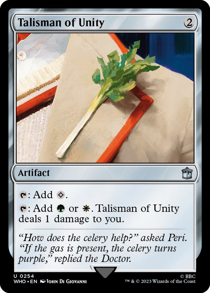 Talisman of Unity - Universes Beyond: Doctor Who - Magic: The Gathering ...