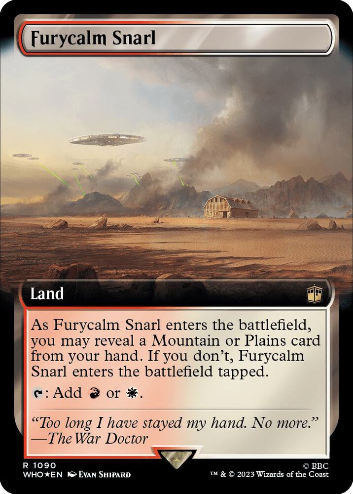 Furycalm Snarl (Extended Art) (Surge Foil) - Universes Beyond: Doctor ...