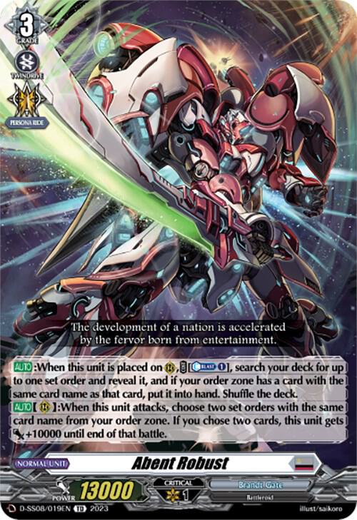 Abent Robust - D-SS08: Stand Up Deckset "Orfist" - Cardfight Vanguard - TCGplayer.com