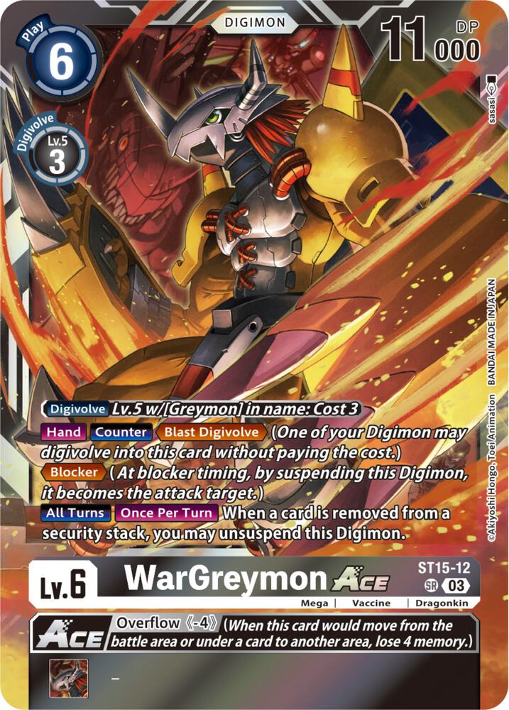 WarGreymon ACE - Starter Deck 15: Dragon of Courage - Digimon Card Game - TCGplayer.com