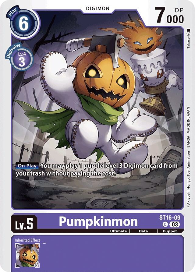Pumpkinmon - Starter Deck 16: Wolf of Friendship - Digimon Card Game ...