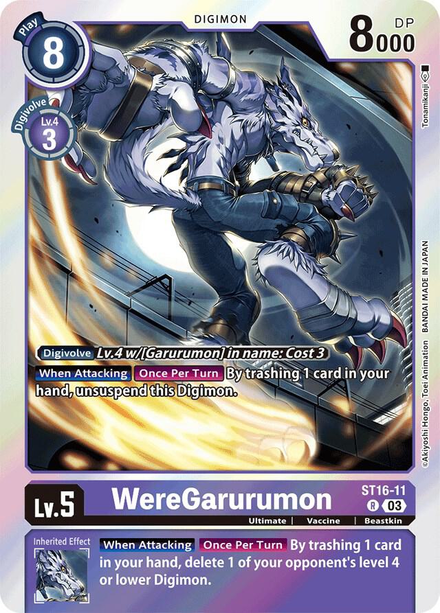 WereGarurumon - Starter Deck 16: Wolf of Friendship - Digimon Card Game - TCGplayer.com