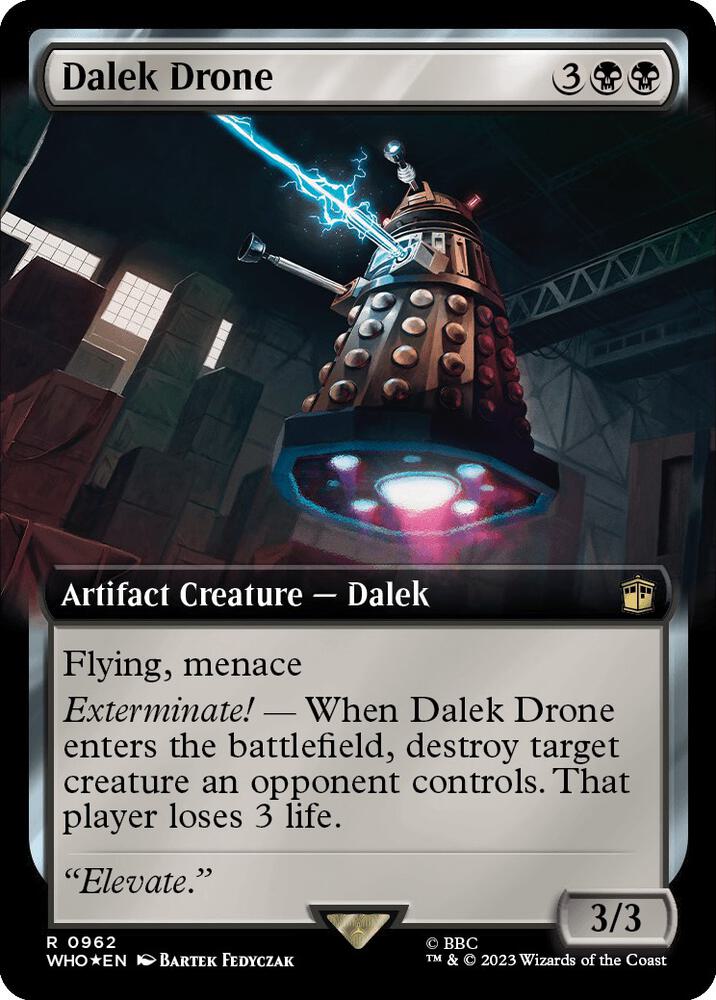 Dalek Drone (Extended Art) (Surge Foil) - Universes Beyond: Doctor Who ...