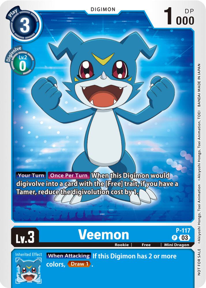 Veemon - P-117 (NYCC 2023 Demo Deck) - Digimon Demo Deck Exclusive ...