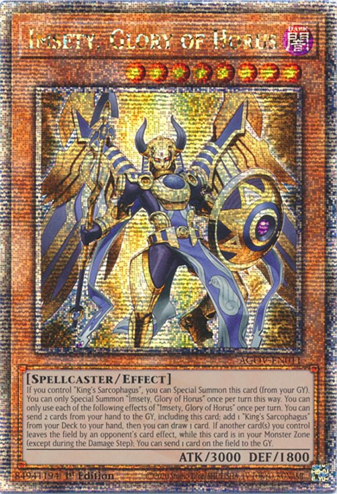 Imsety, Glory of Horus (Quarter Century Secret Rare) - Age of Overlord - YuGiOh - TCGplayer.com