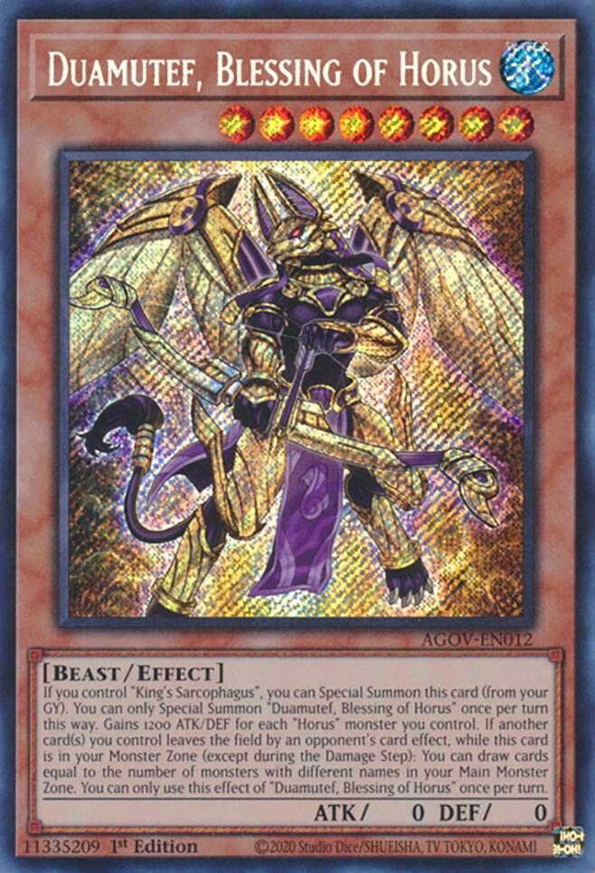 Imsety, Glory of Horus - Age of Overlord - YuGiOh
