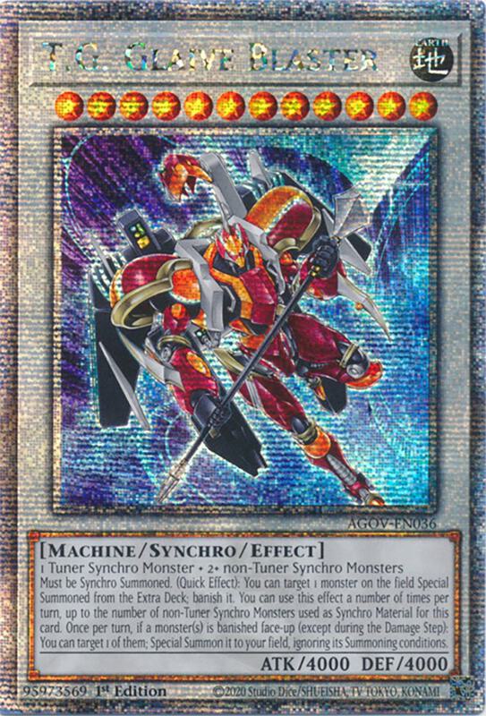 T.G. Over Dragonar (Quarter Century Secret Rare) - Age of Overlord - YuGiOh