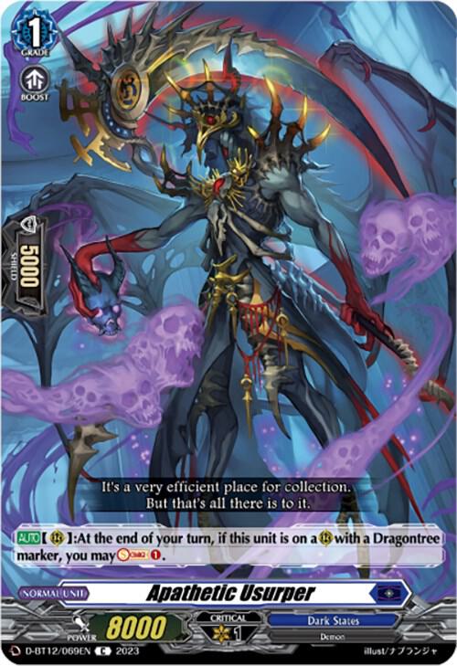 Apathetic Usurper - D-BT12: Evenfall Onslaught - Cardfight Vanguard